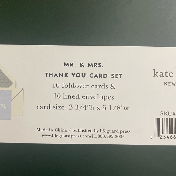 kate spade | Office | Kate Spade Wedding Thank You Notes New In The Box ...